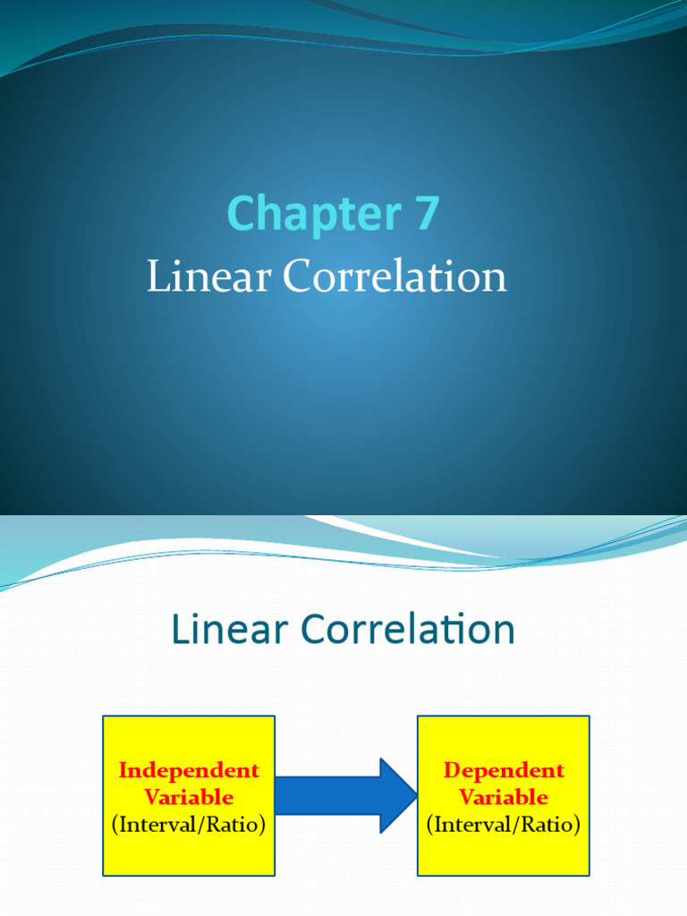 Chapter 7 - Correlation | PDF | Statistical Analysis | Teaching Mathematics