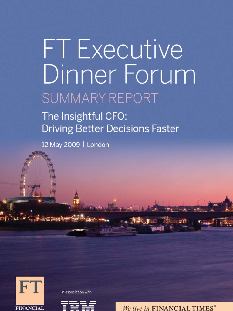 IBM CFO Summary Report | PDF | Chief Financial Officer | Financial Times