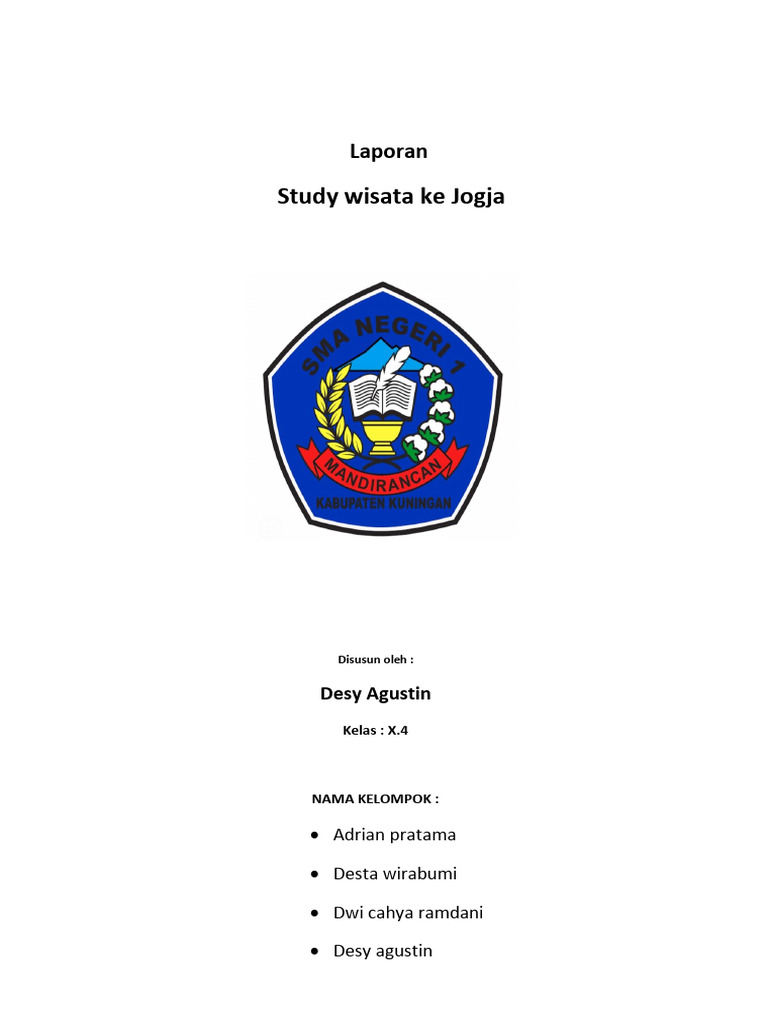 proposal-study-tour-JOGJA Desy | PDF