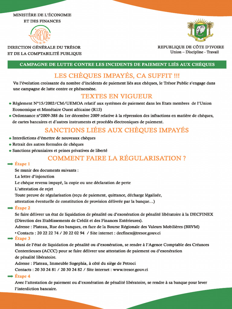 Cheques Impayes | PDF