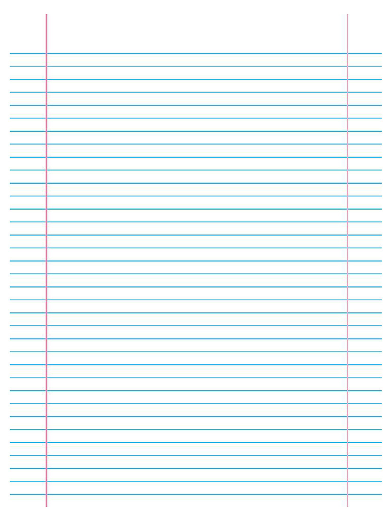 Folha A4 Com Linhas para Imprimir PDF | PDF