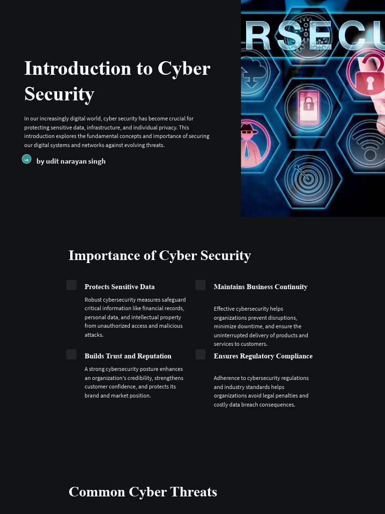 Introduction to Cyber Security Basics | PDF | Security | Computer Security