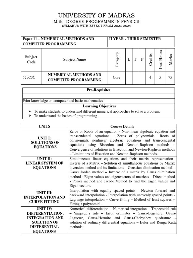 529C3C | PDF | Numerical Analysis | Eigenvalues And Eigenvectors
