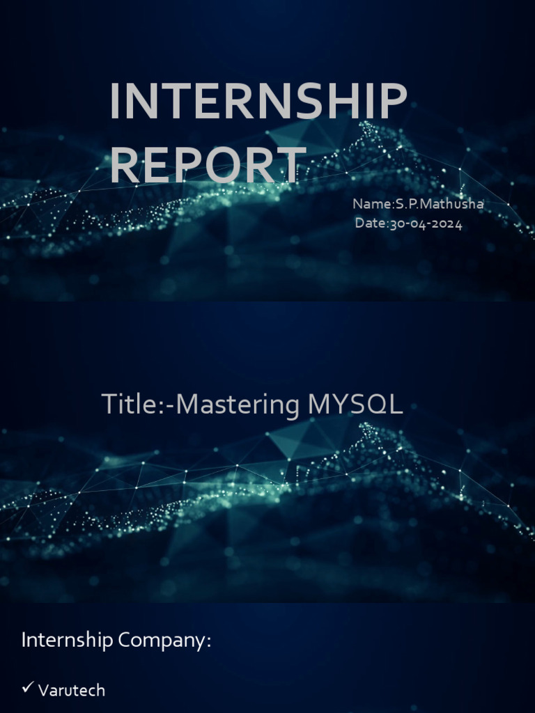 Internship | Download Free PDF | Databases | Information Technology Management