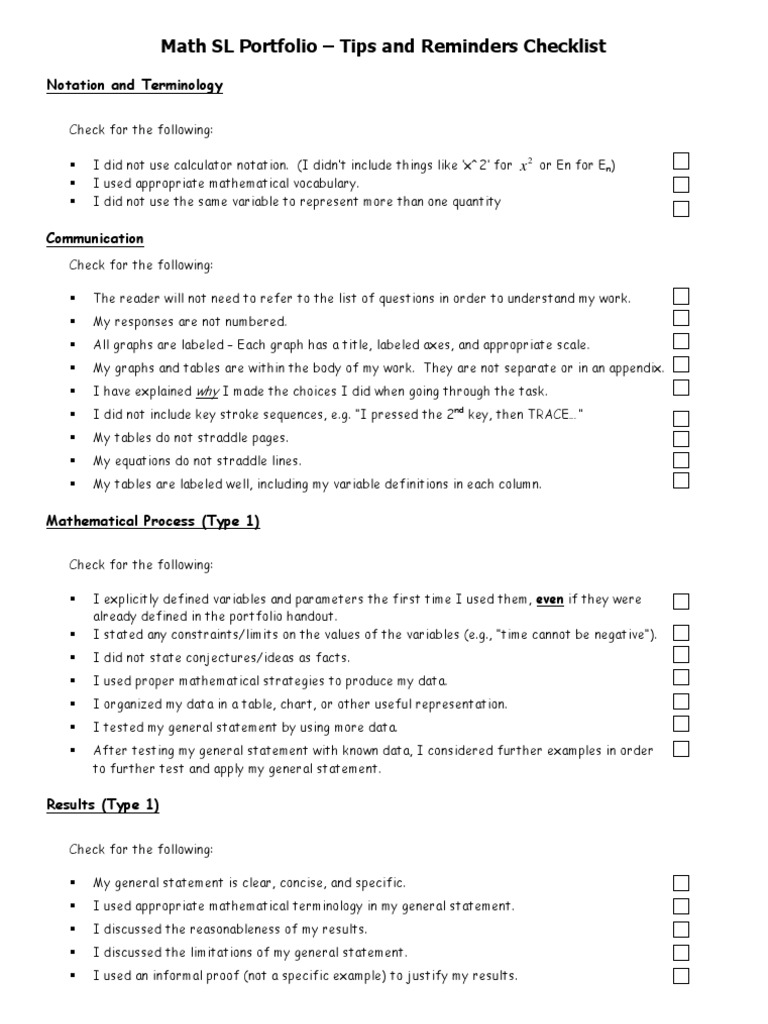 Lacsap's Fractions Checklist For Students Nov 2011 | PDF | Variable ...