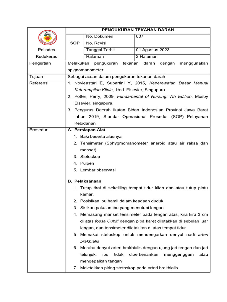 Pengukuran Tekanan Darah | PDF