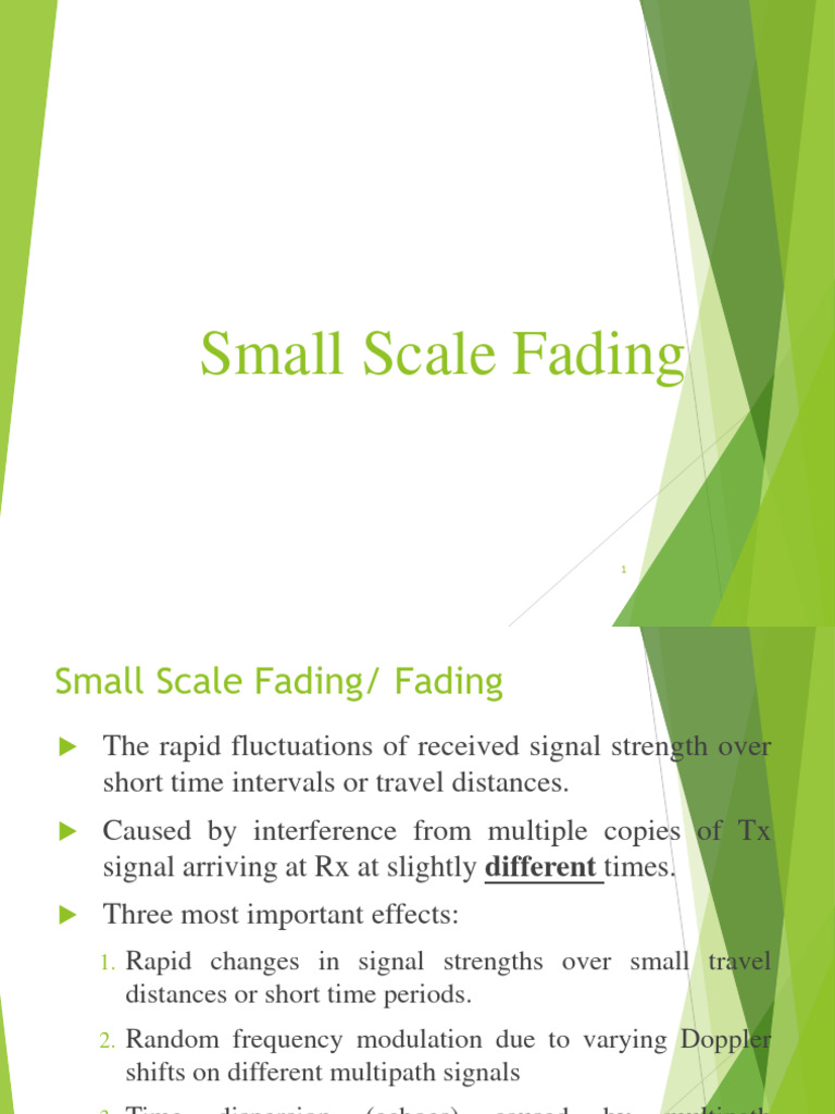 Factors Affecting Small Scale Fading | PDF | Electrical Engineering ...