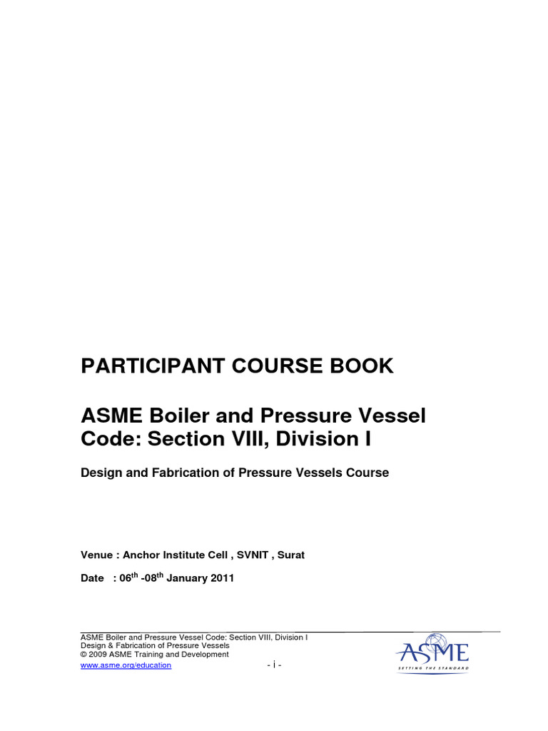 ASME Section VIII: Pressure Vessel Design | PDF | Stress (Mechanics ...