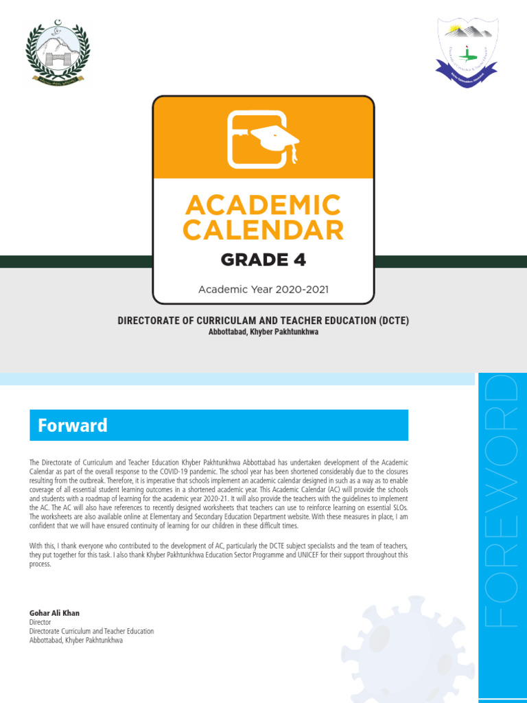 Grade 4 Academic Calendar Covid | PDF | Decimal | Multiplication