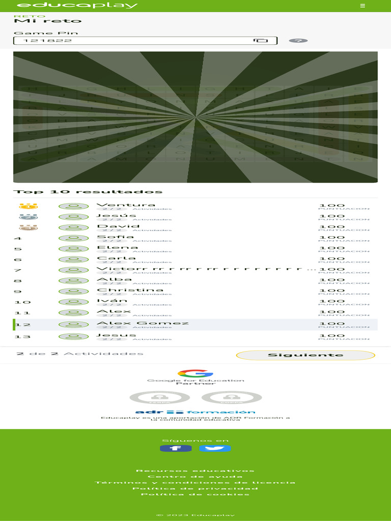 Mi Reto - Reto de Educaplay | PDF