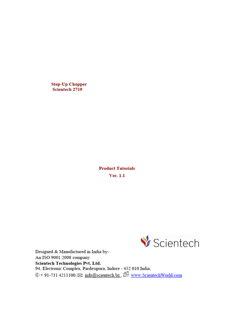 Scientech 2719 | PDF | Power Electronics | Power Inverter