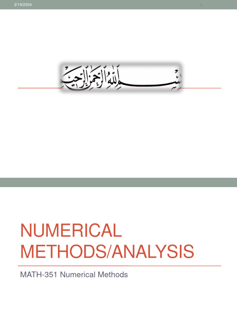 Lec 7 Secant Method Download Free Pdf Numerical Analysis Analysis