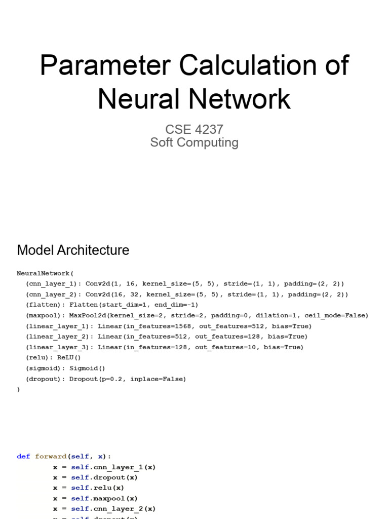 Parameter Calculation | Download Free PDF | Artificial Intelligence | Intelligence (AI) & Semantics