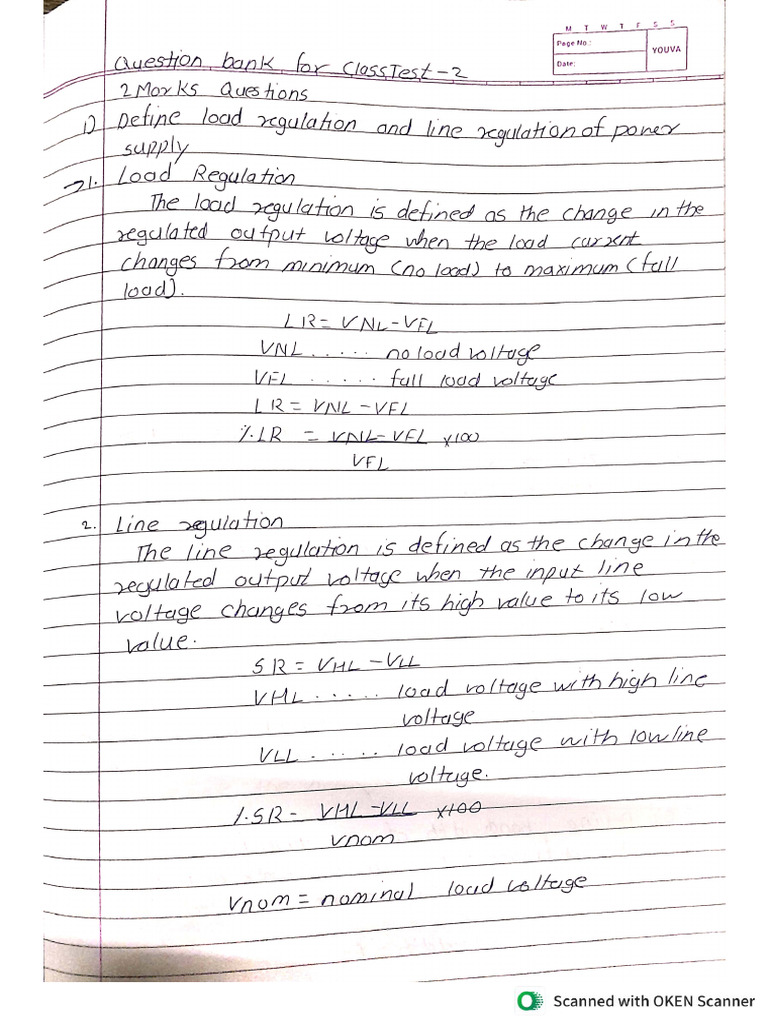 BEL Questionbank Unit Test 2 | PDF