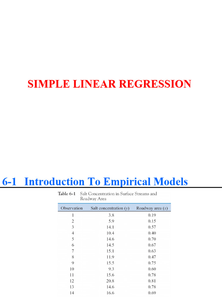 Simple Linear Regression | Download Free PDF | Linear Regression | Least Squares