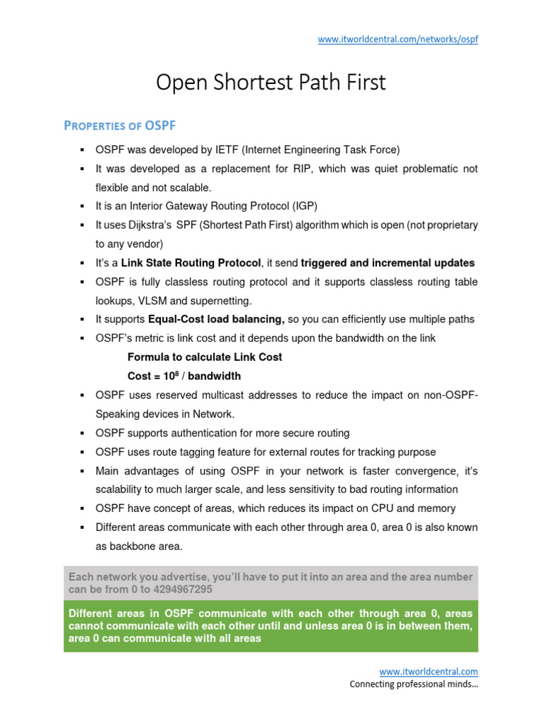OSPF | PDF | Routing | Computer Network