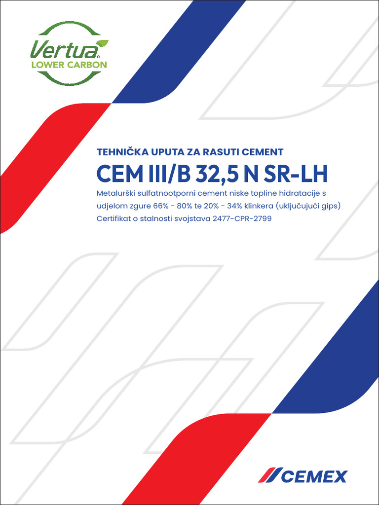 11.8.6 Cement Cem III-b 32,5 N SR-LH Cemex | PDF