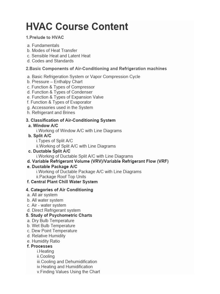 HVAC & Fire fighting | PDF | Air Conditioning | Duct (Flow)