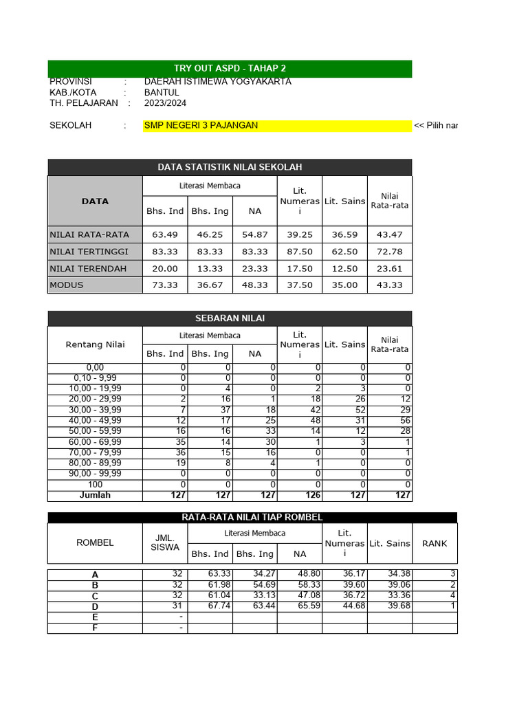Hasil Nilai to Aspd 2 | PDF