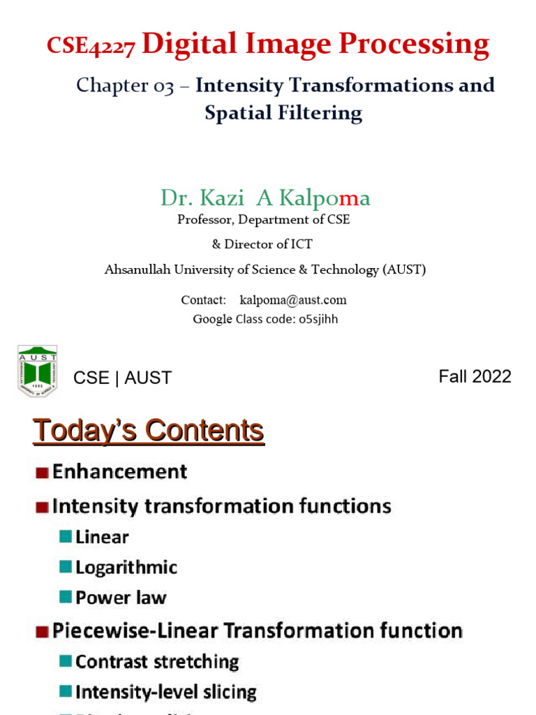 3.1. Intensity Transformation | PDF | Power Law | Function (Mathematics)