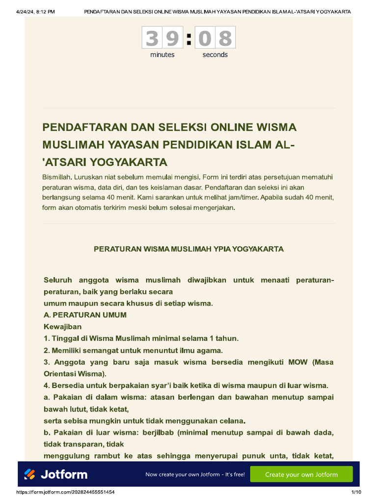 Peraturan Wisma | PDF