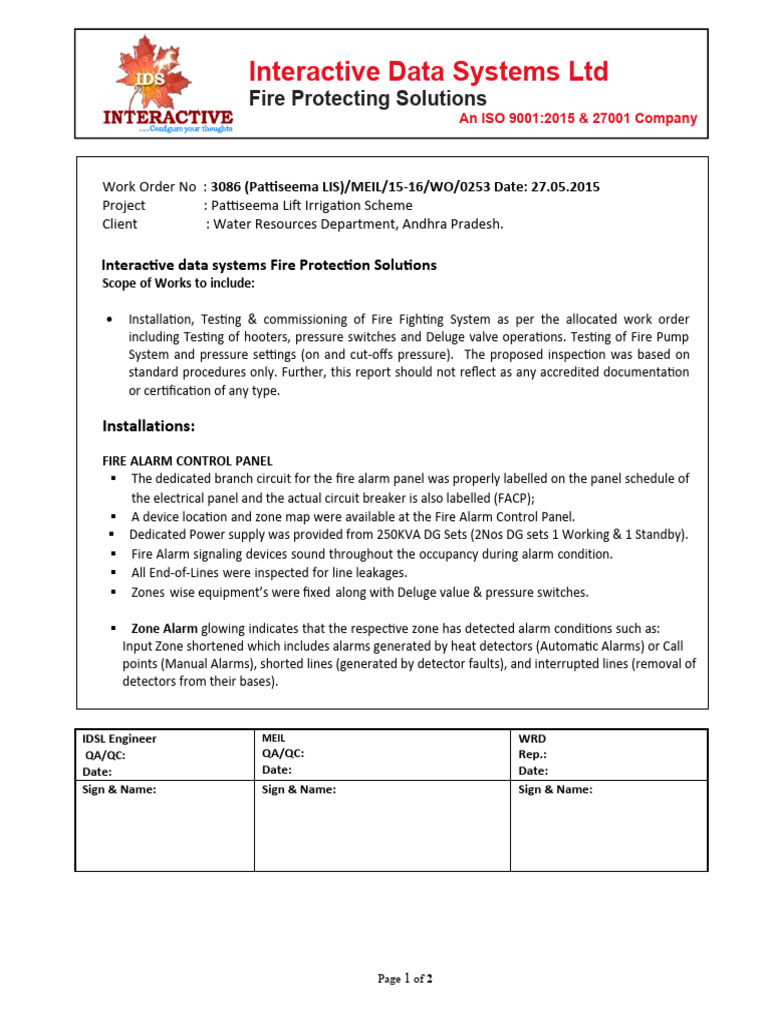 Testing-Commissioning-Of-Sprinkler-System | PDF | Fire Sprinkler System ...