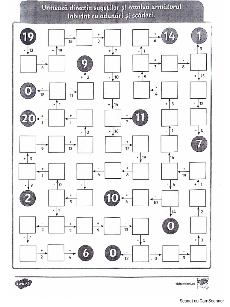 Fisa Matematica Cls 1 | PDF