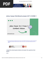 Julius Caesar (Workbook) - 1 | PDF