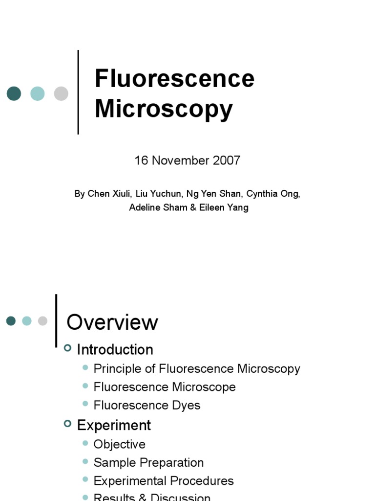 Fluorescence Microscopy Final | PDF | Fluorescence Microscope | Microscopy