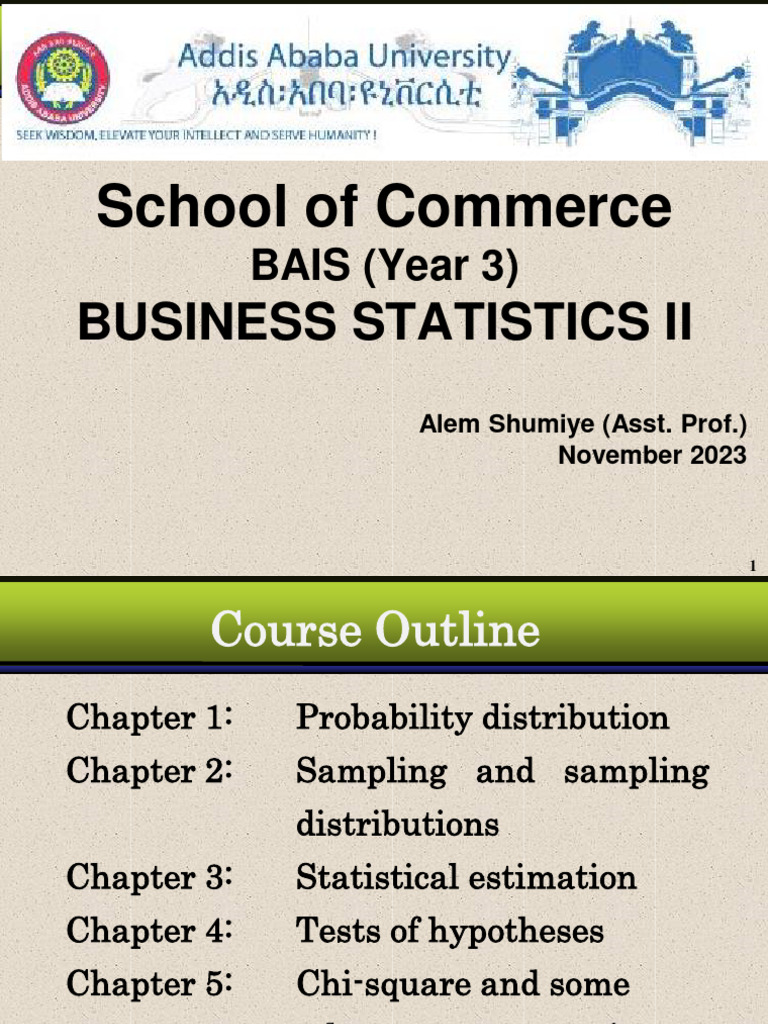 01 SOC Chapter 1 Probability Distributions - Nov 26, 2023 | PDF | Probability Distribution ...