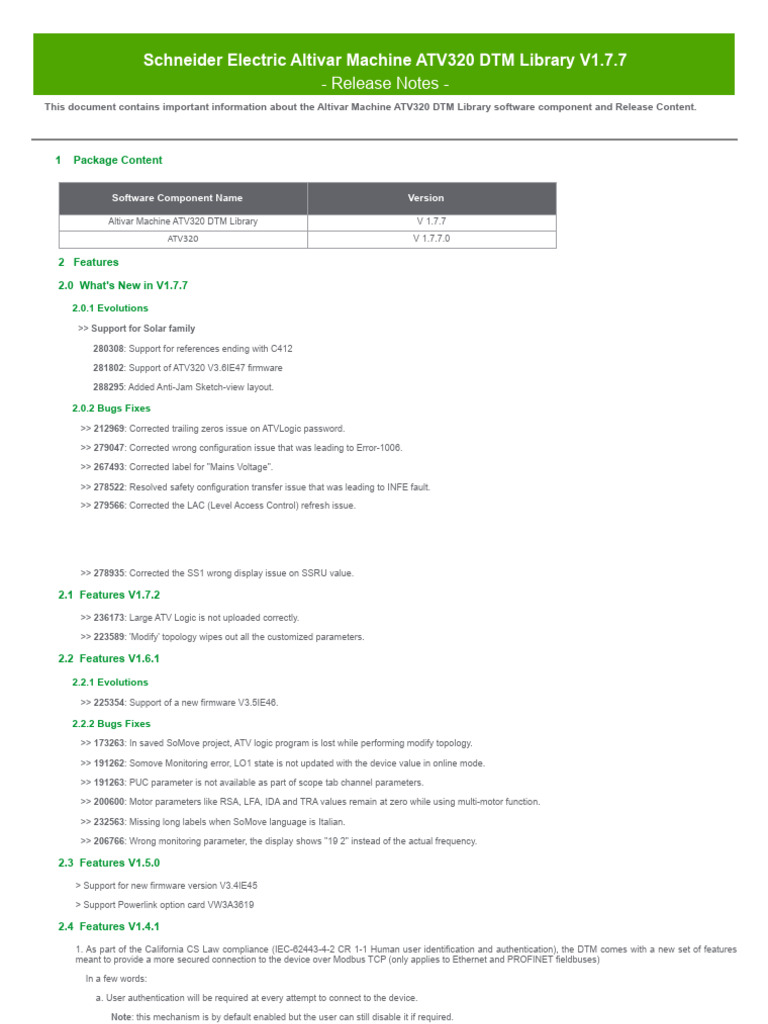 Schneider Electric Altivar Machine ATV320 DTM Library V1.7.7 ...