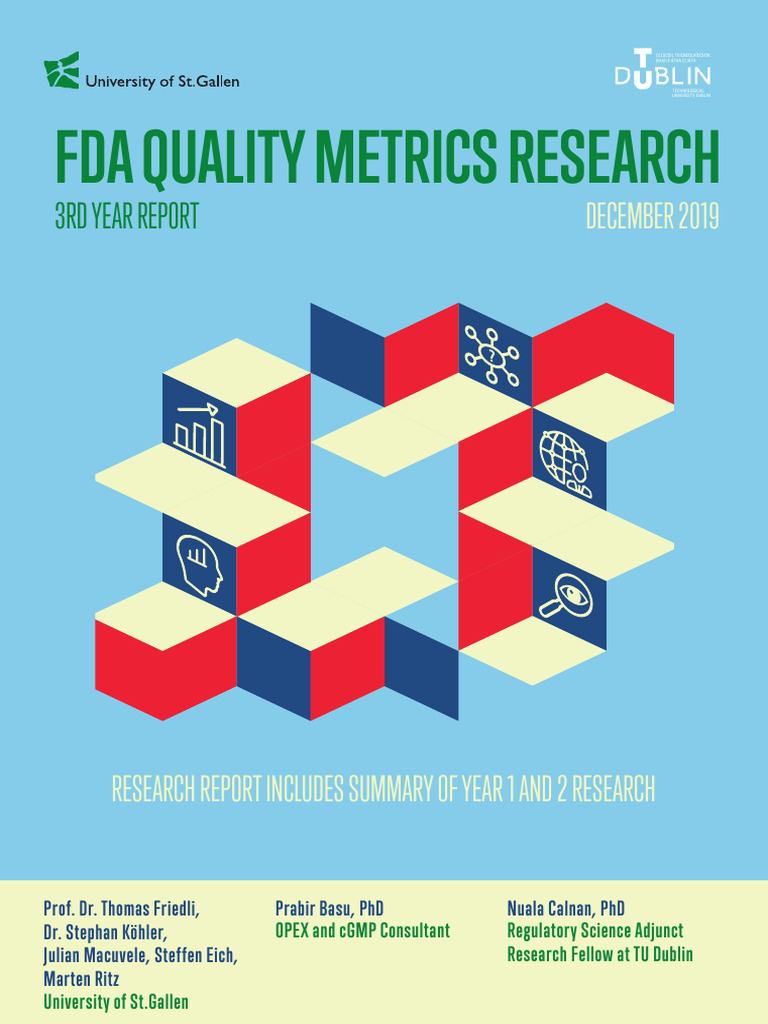 FDA Quality Metrics Research Report 2019 | PDF | Performance Indicator ...