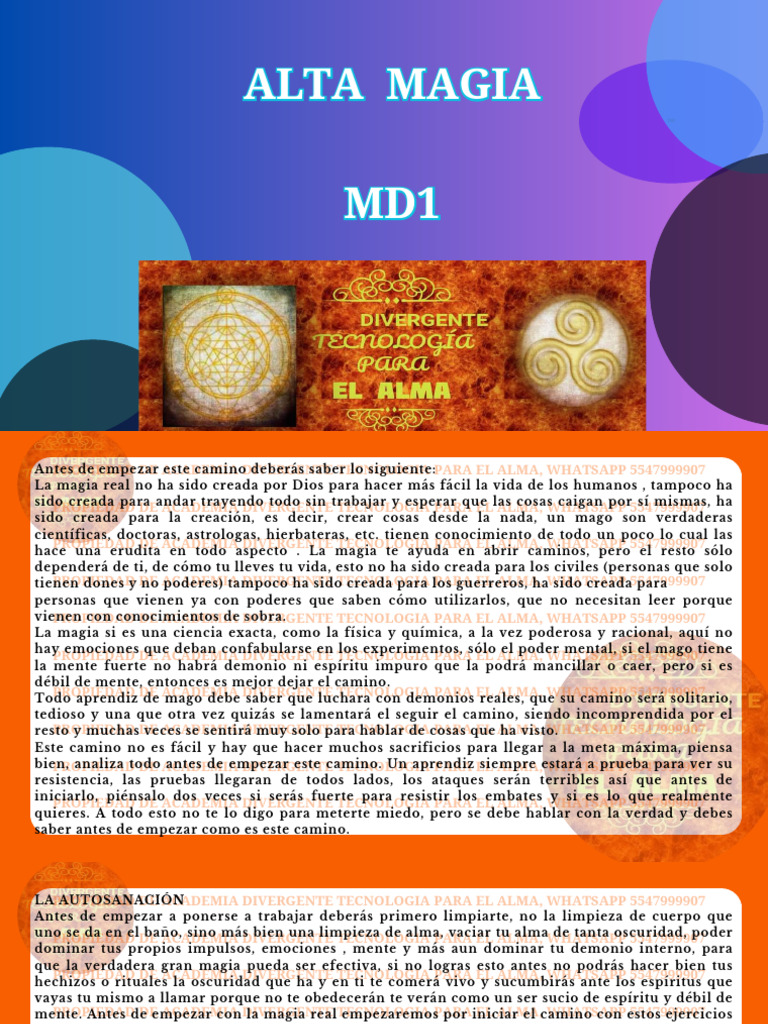 MD 1 ALTA MAGIA | PDF | Alma | Mente