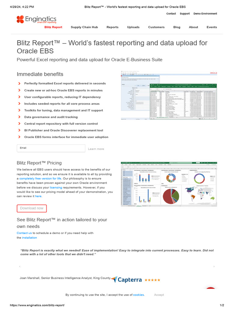 Blitz Report™ - World's Fastest Reporting and Data Upload For Oracle ...