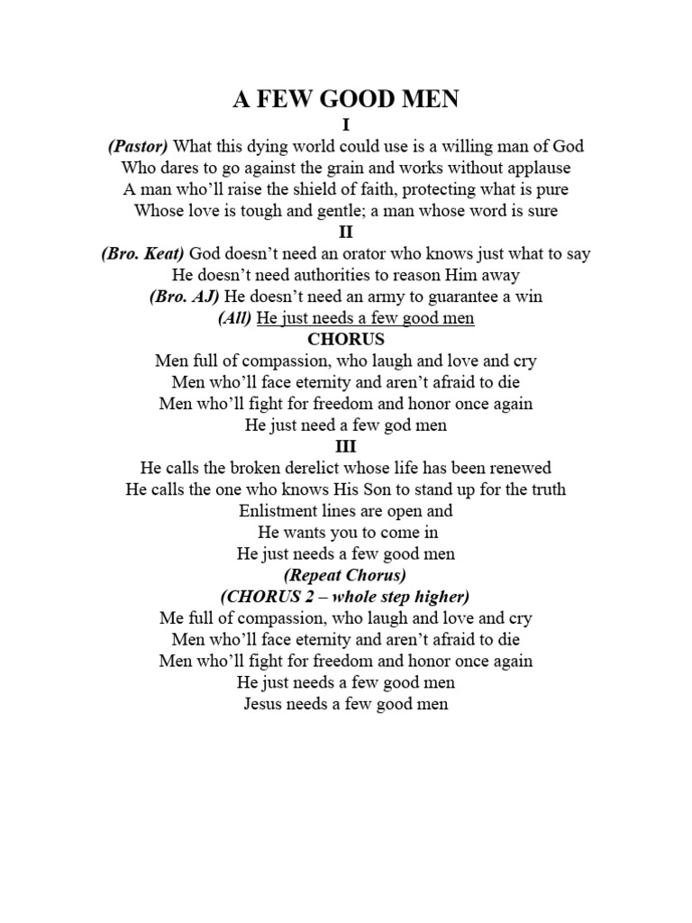A Few Good Men Pdf
