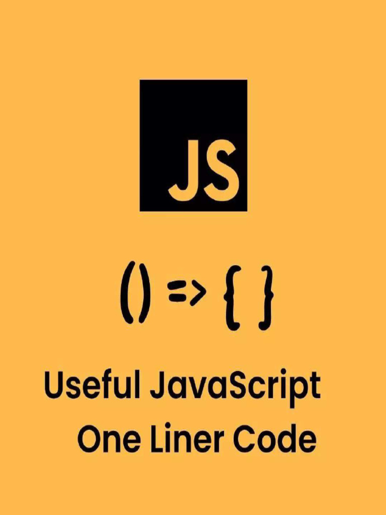 Javascript One Liner | PDF