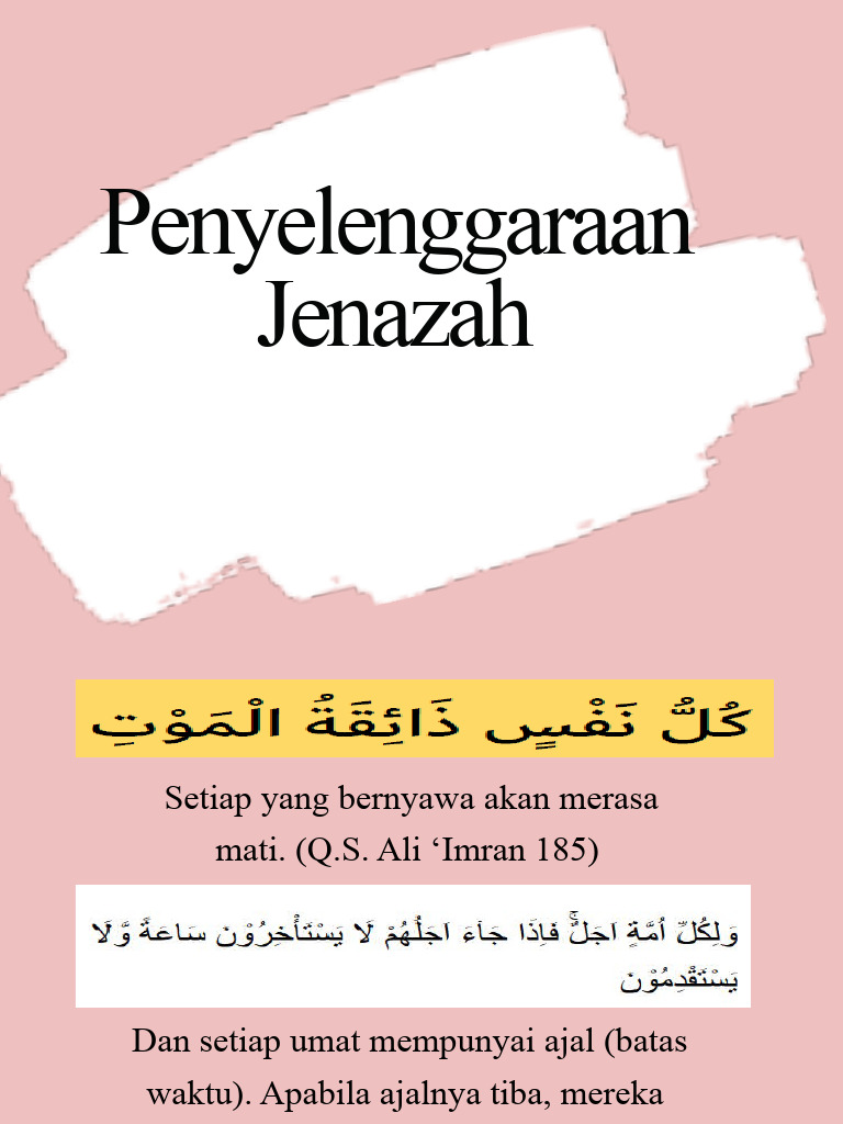 Penyelenggaraan Jenazah | PDF