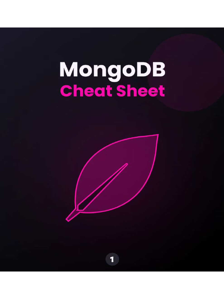 MongoDb Cheatsheet 1698384017 | PDF