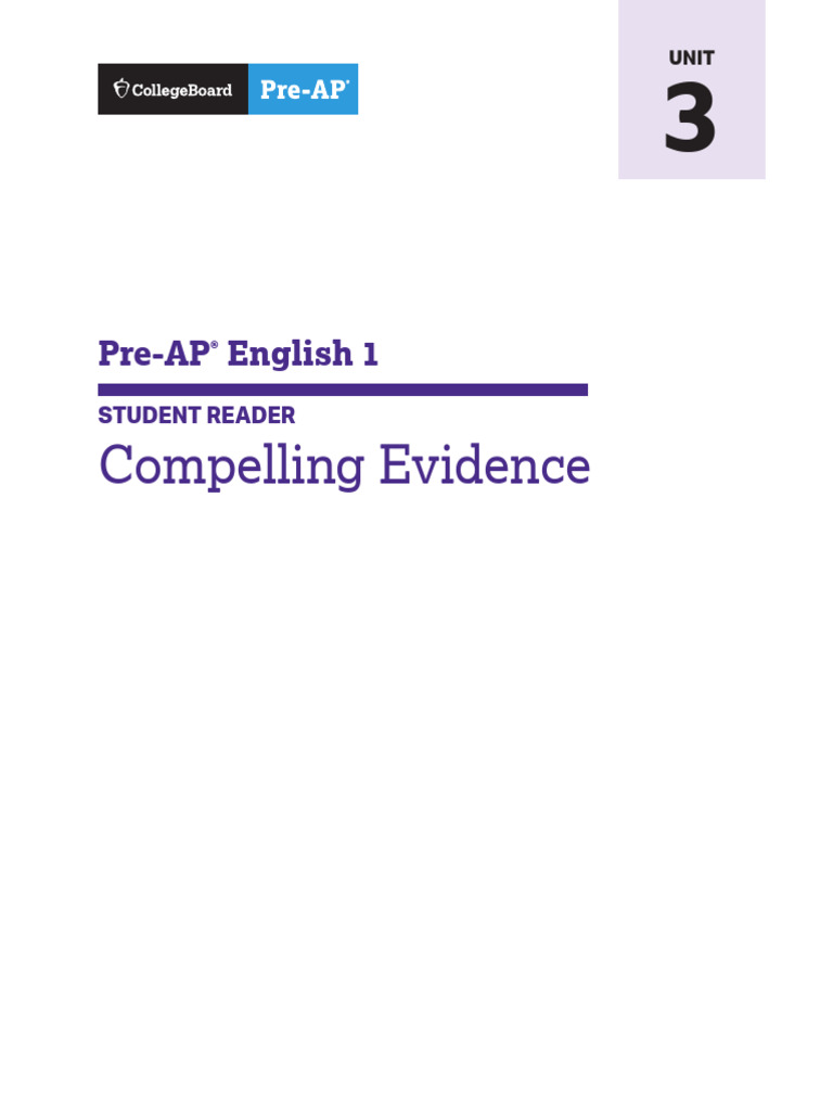 Student Reader - Unit 3 | PDF | Advanced Placement