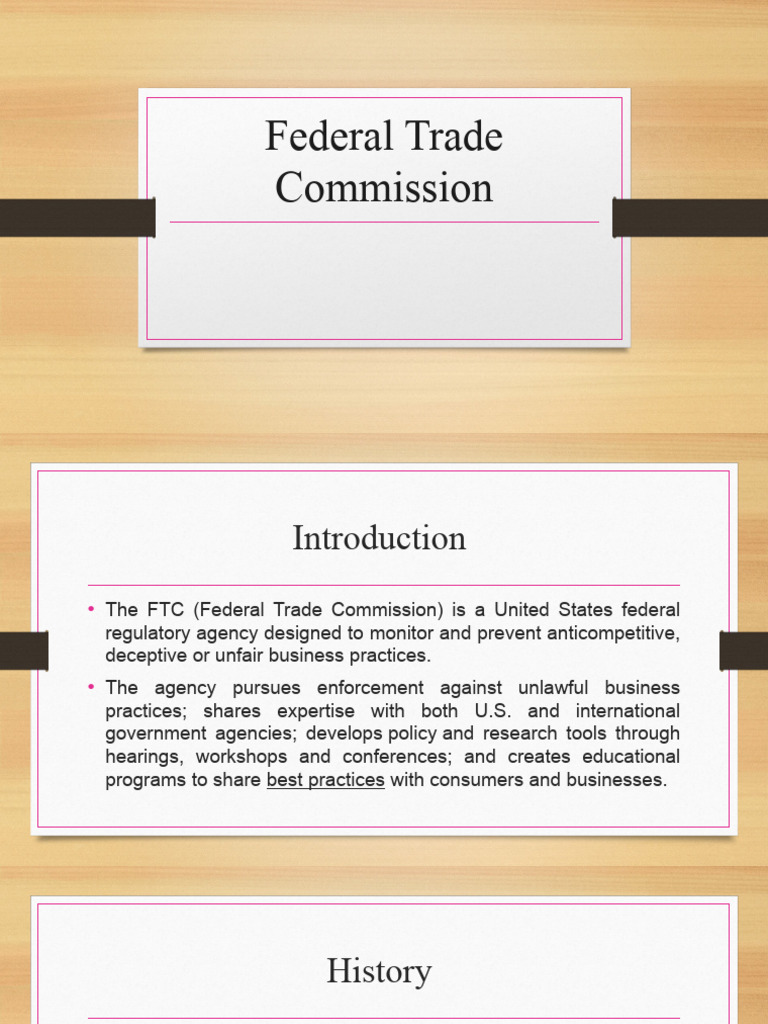 Overview of the Federal Trade Commission | PDF | Federal Trade ...