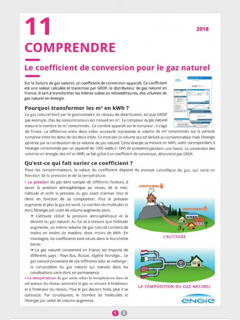 11 Comprendre Le Coefficient De Conversion Pour Le Gaz Naturel Pdf 4980