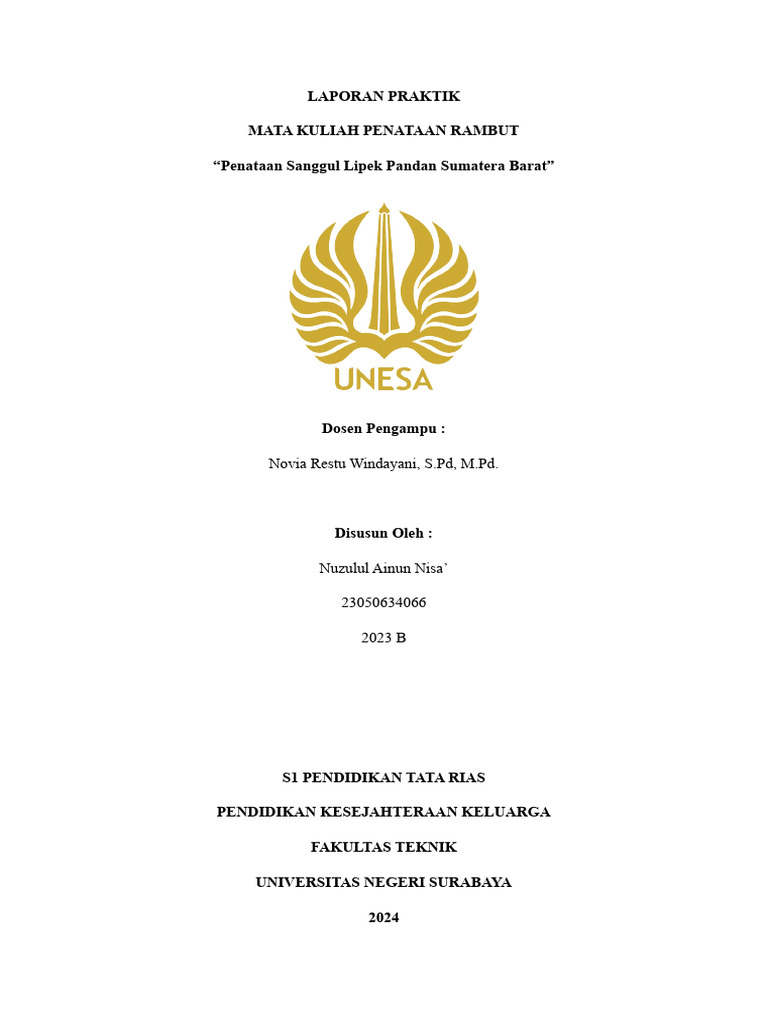 b066 - Nuzulul Ainun Nisa Laprak Sanggul Pandan Sumatera | PDF