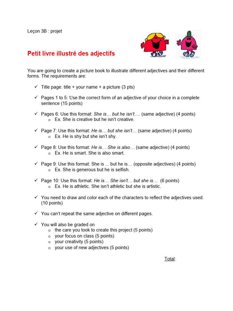 Projet 3B | PDF | Language Arts & Discipline | Home & Garden