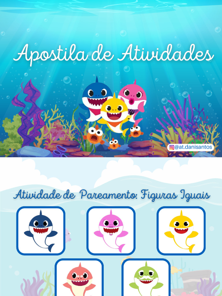 Apostila de atividades - Baby Shark | PDF