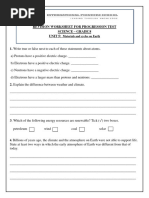 Physics Year 8 First Term Examination Revision Questions 2 | PDF ...