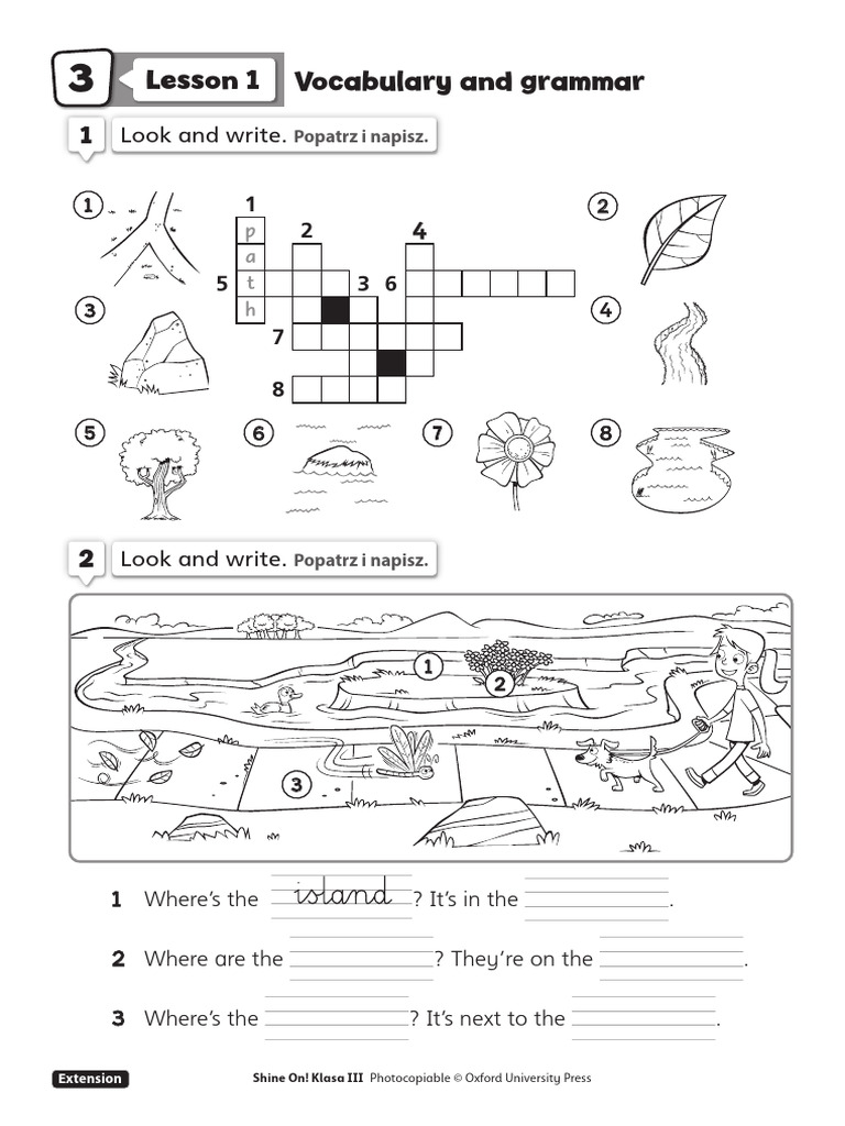 01 Vocab & Gram Wkshts Lesson 1 12 | PDF