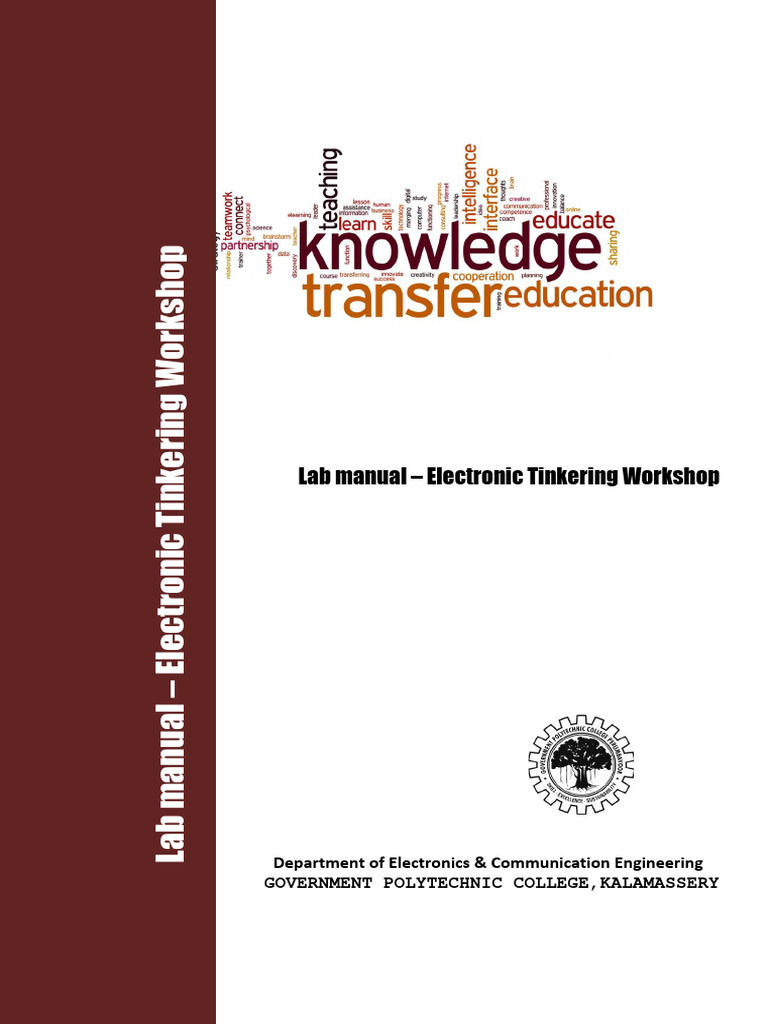 Tinkering Workshop Lab Manual | PDF | Arduino | Soldering