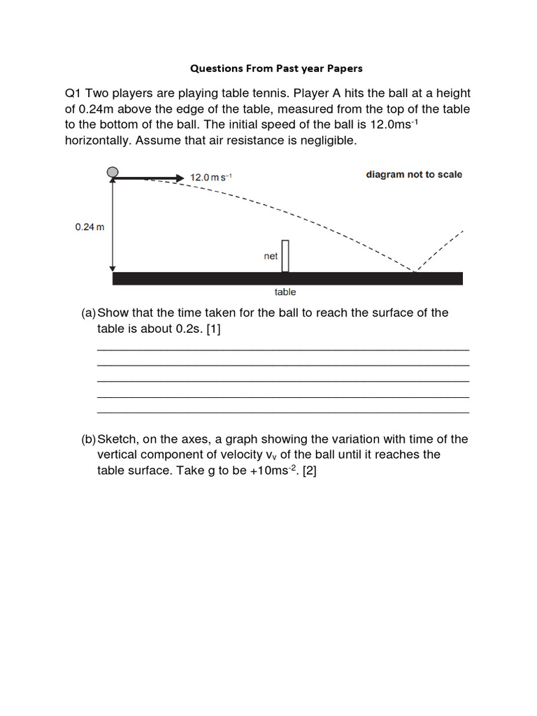 Mechanics Question | PDF | Force | Physical Quantities