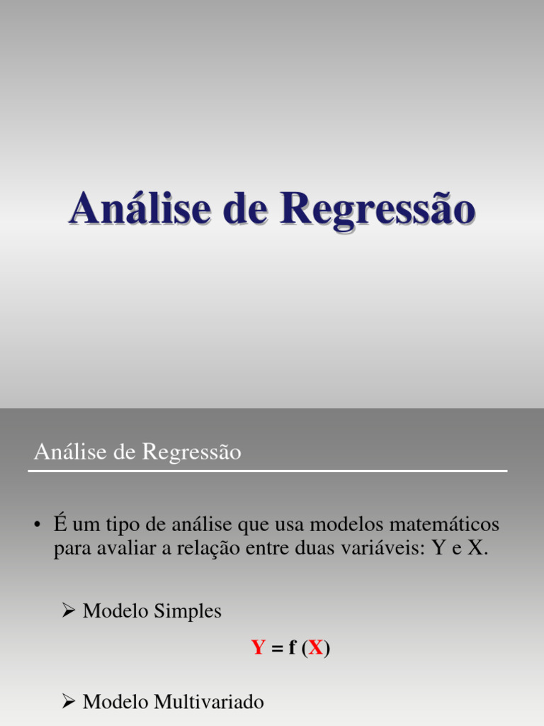 Aula 3 - Regressão Linear | PDF | Desvio padrão | Método dos mínimos ...