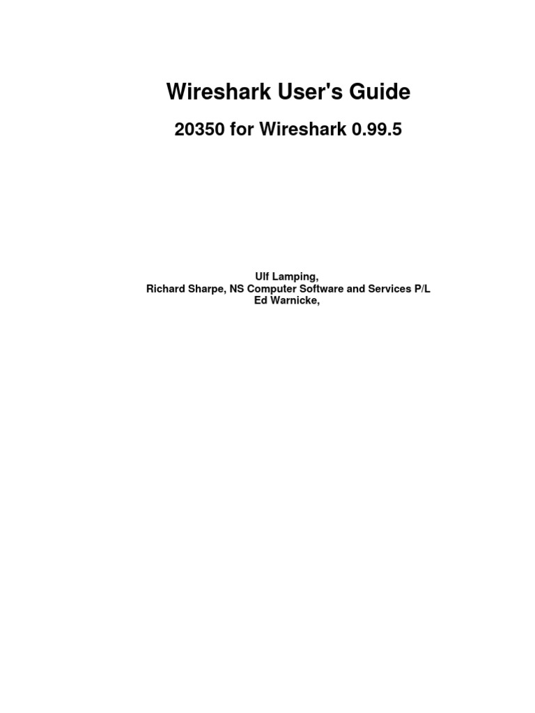 Wireshark User Guide Us | PDF | Linux | Computer Network